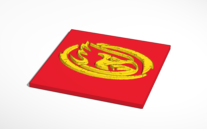 3D design Iowa state cyclone - Tinkercad