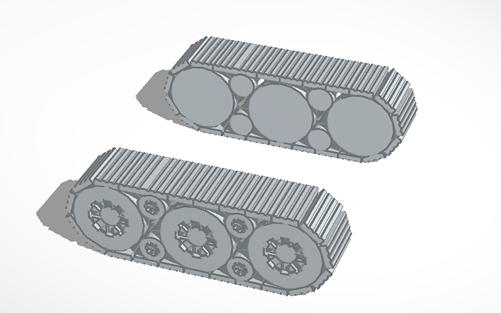 3D design Tank Treads V2 - Tinkercad