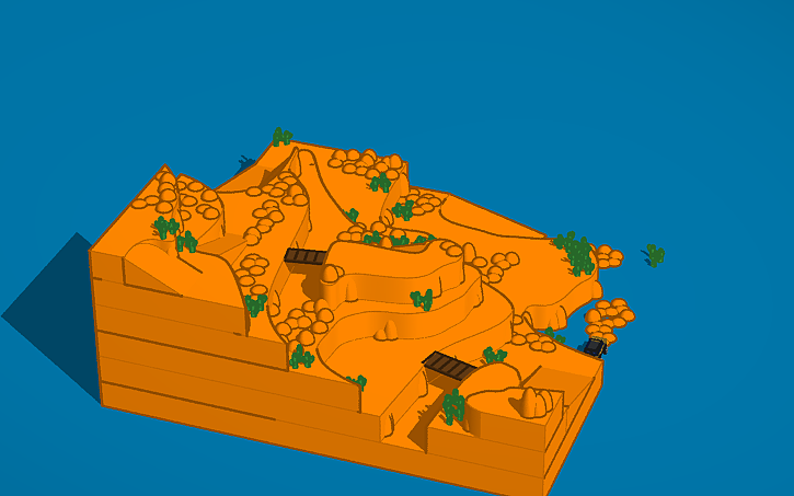 3D design Sim Lab Rock Crawler Course v2 (Keyboard Controlled) - Tinkercad