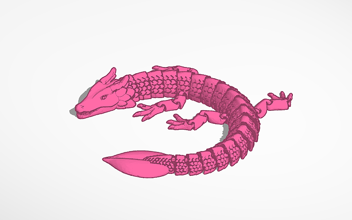 3D design More acurate dragon - Tinkercad