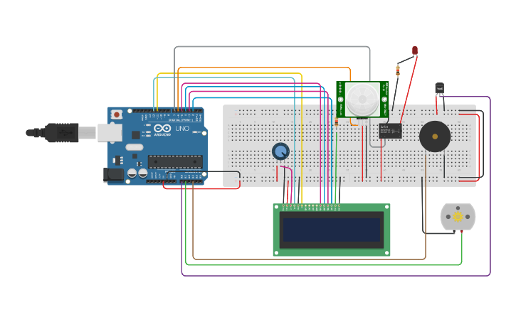Circuit design practical exam - Tinkercad