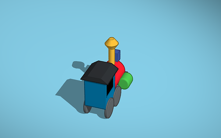 3D design Dreamcore train - Tinkercad