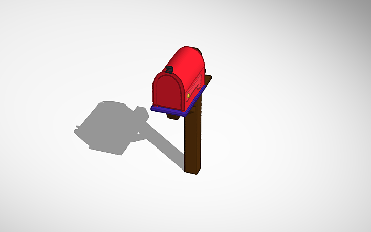 3D design mail box (version 1) - Tinkercad