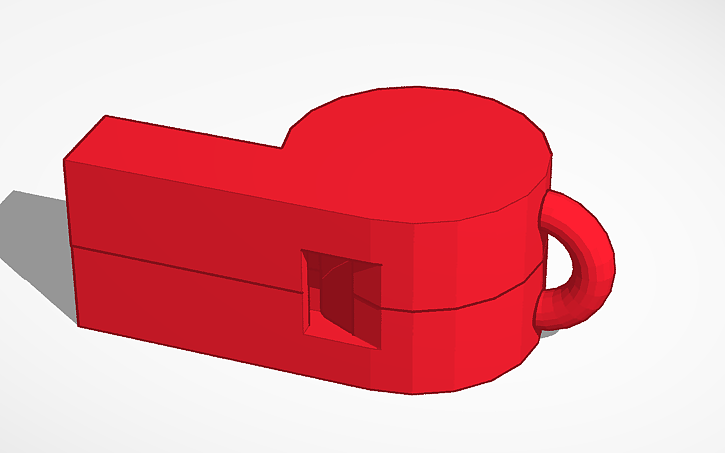 3D design Whistle - Tinkercad