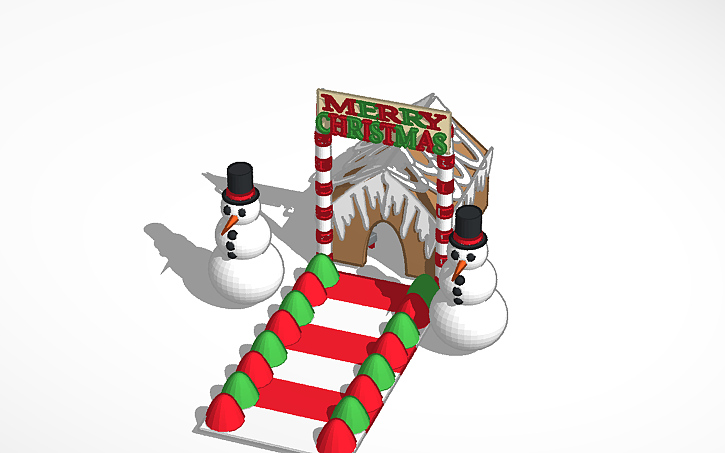 3D design Ginger Bread House - Tinkercad