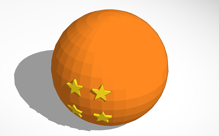 3D design Dragonball - Tinkercad