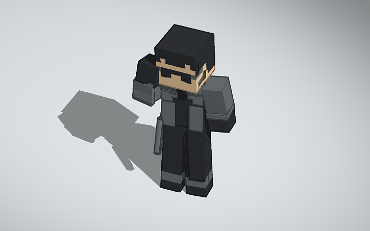 3D design Minecraft Secret Agent - Tinkercad