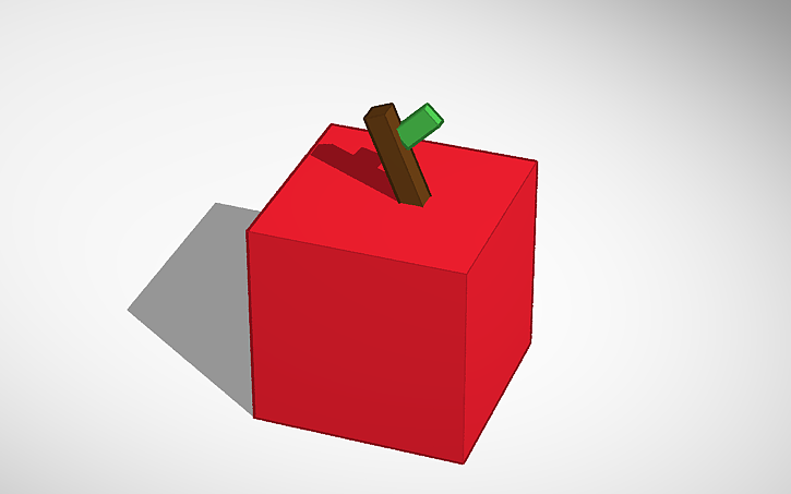 3D design grow a garden apple - Tinkercad