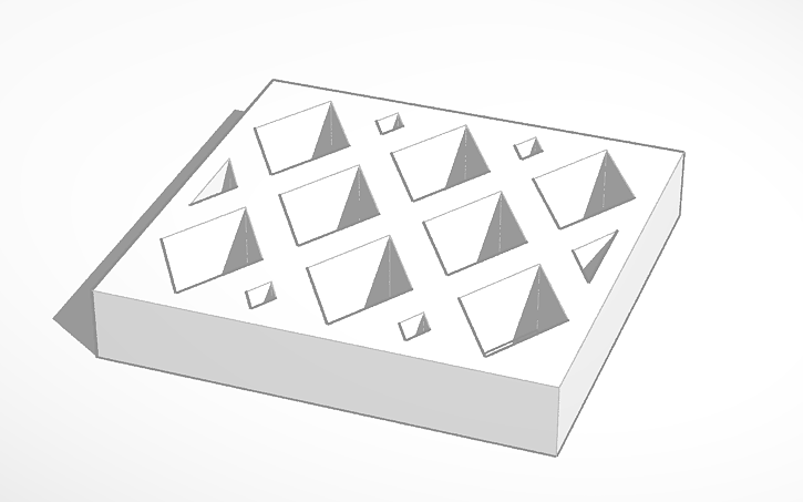 3D design Diamond mesh - Tinkercad