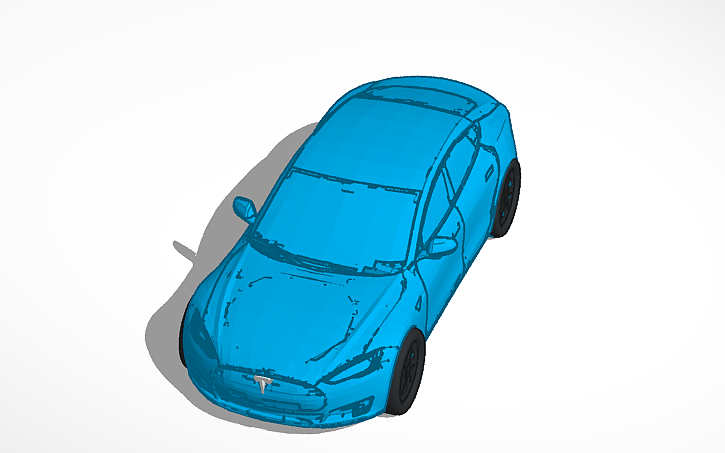 3D design Tesla Car. - Tinkercad