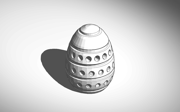 3D design easter egg - Tinkercad