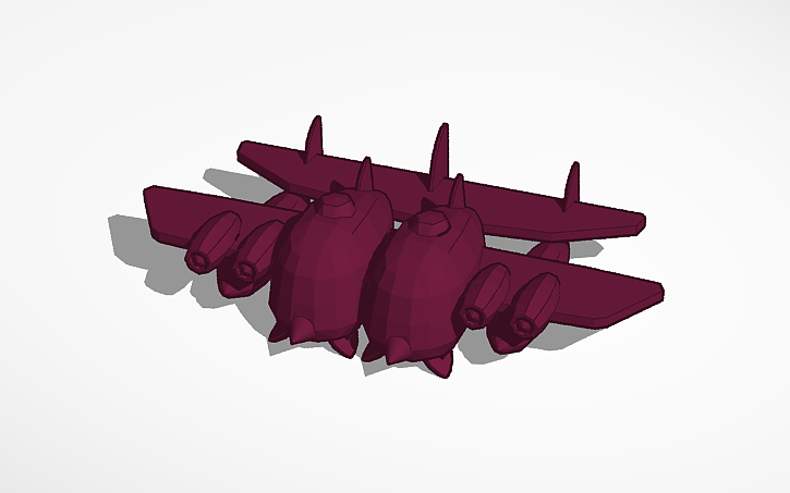 3D design BTD6 Goliath Doomship - Tinkercad