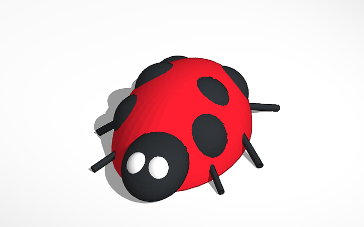 3D design Ladybugs (Examples) - Tinkercad