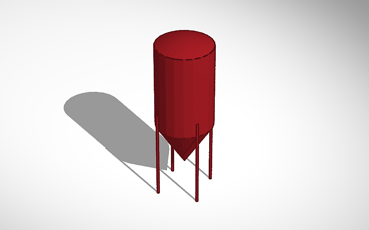 3D design Cone Bottom Tank - Tinkercad