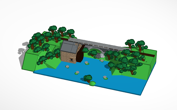 3D design The Watermill 2 - Tinkercad