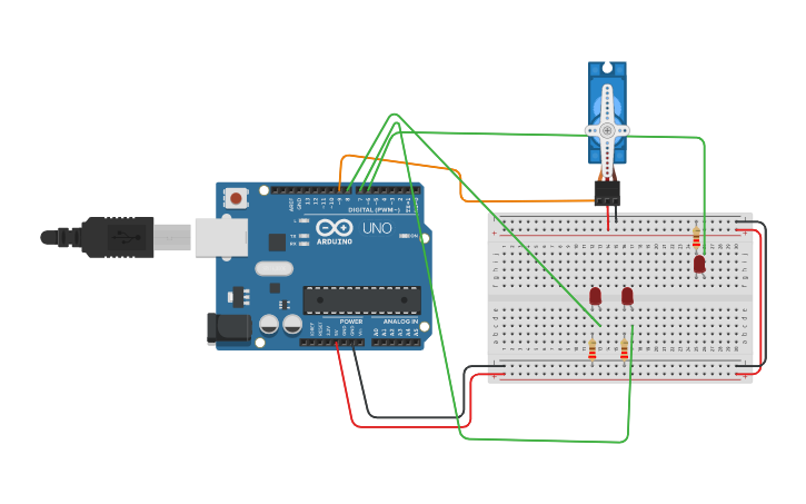 Circuit design cañones - ventilador - Tinkercad