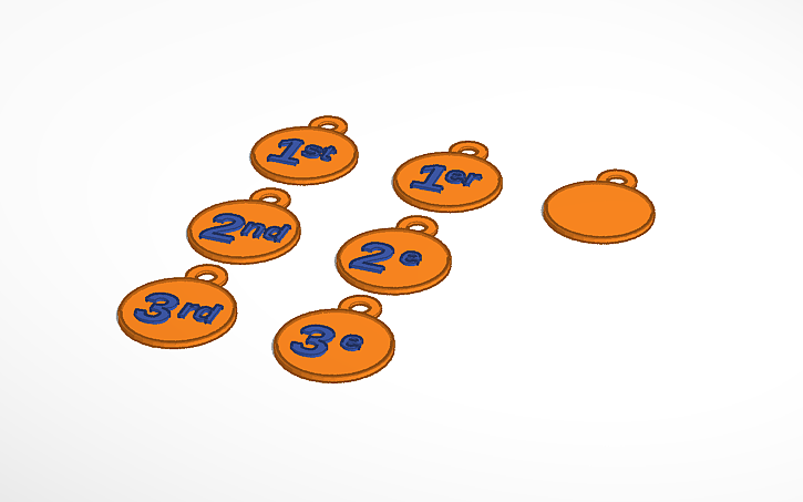 3D design Medals Public - Tinkercad