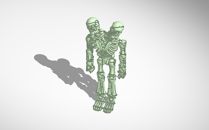 3D design Two-Headed Skeleton - Tinkercad