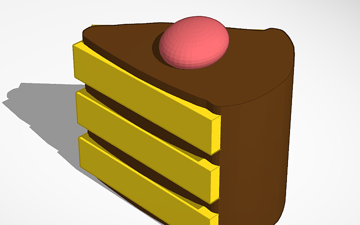 3D design Cake slice - Tinkercad