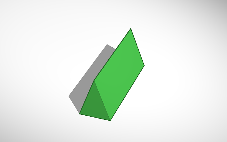 3D design Triangular Prism - Tinkercad