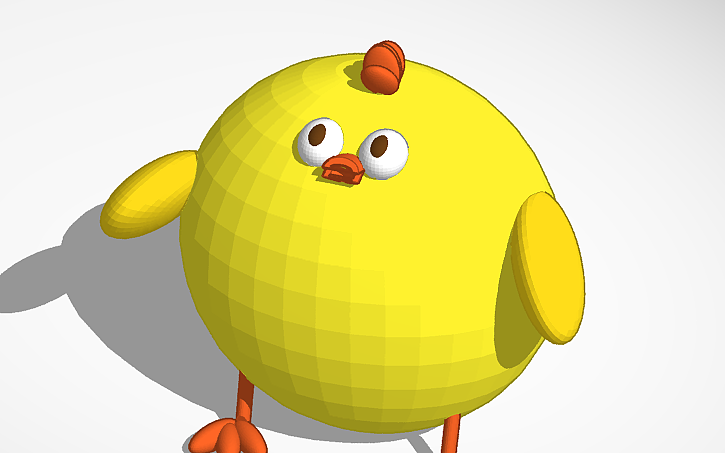 3D design Miniso Dun Dun Chicken - Tinkercad