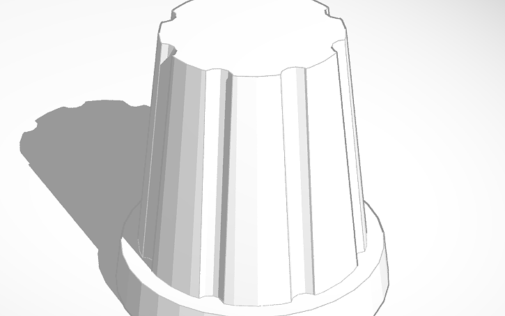 3D design Potentiometer Knob - Tinkercad