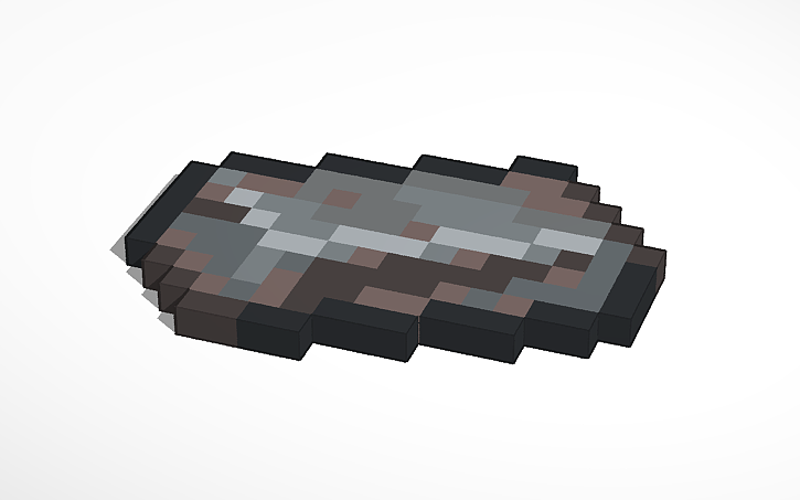 3D design Netherite Ingot - Tinkercad