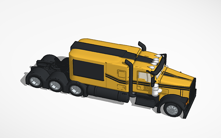 3D design sleeper cab kenworth - Tinkercad