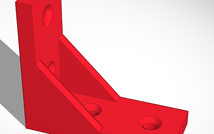 3D design 90 degree angle support - Tinkercad