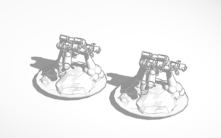 3D design warhammer 40k space marines(with jet pack) - Tinkercad