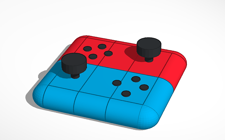 3D design Nintendo switch controller - Tinkercad