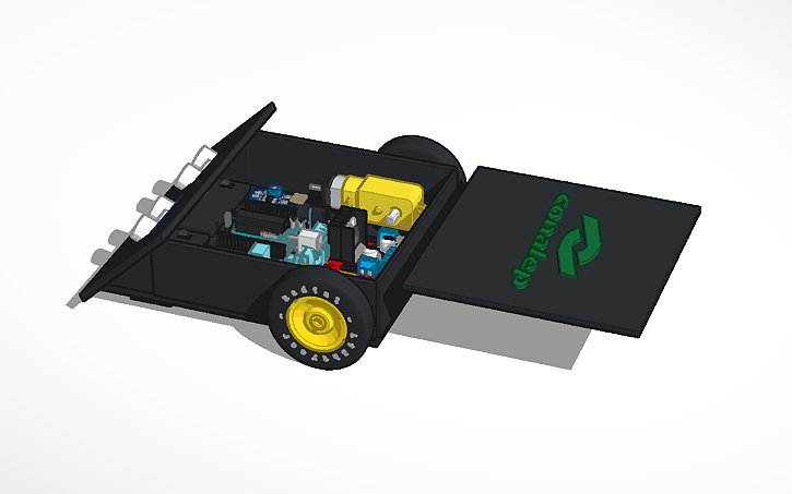 3D design SUMOBOT - Tinkercad