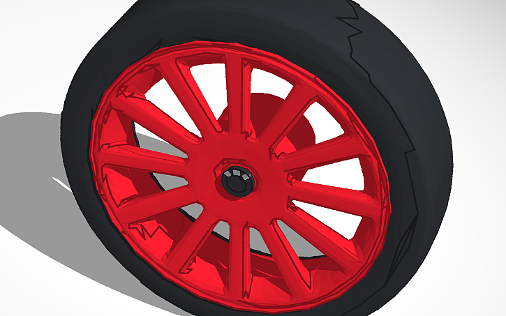 3D design Wheel - Tinkercad