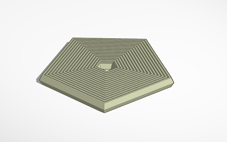 3D design pentagon fidget - Tinkercad