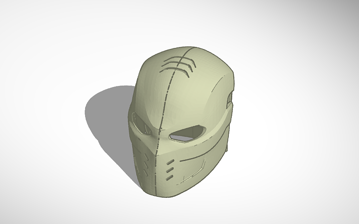 3D design crossbones mask for cosplay - Tinkercad