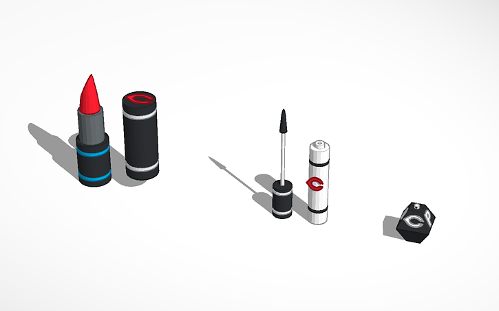 3D design Makeup Gear - Tinkercad