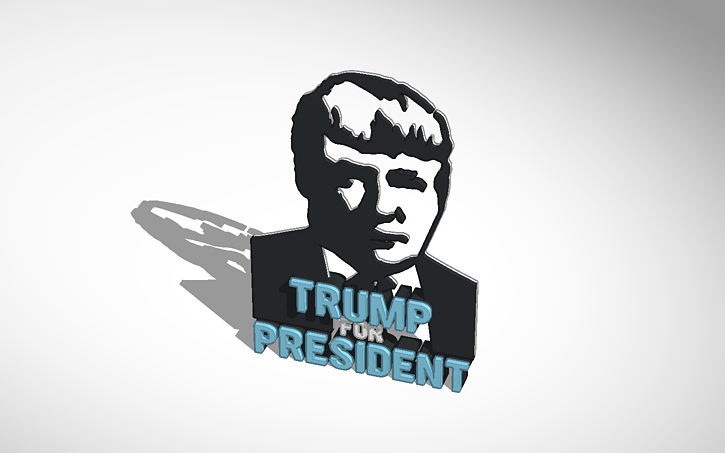 3D design Donald Trump for President - Tinkercad