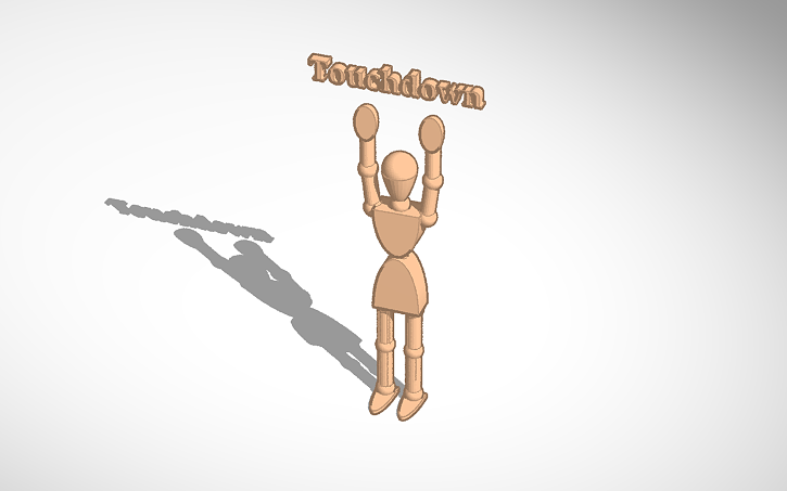 3D design Stick man - Tinkercad