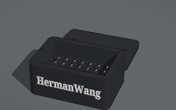 3D design Battery Box - Tinkercad