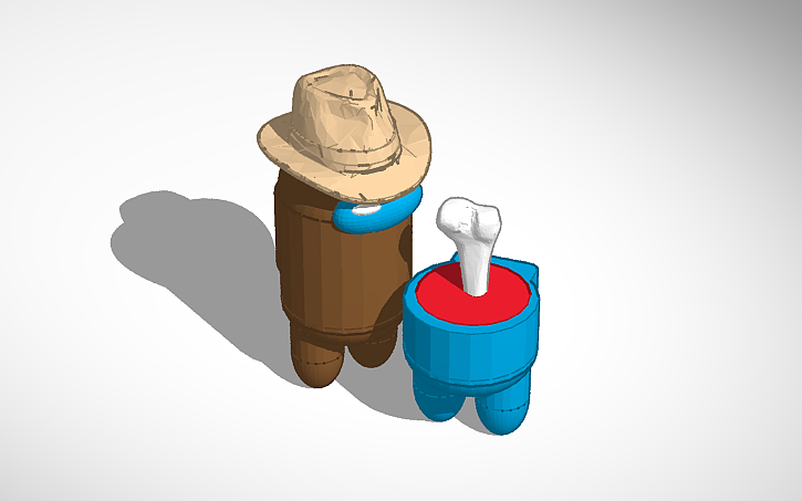 3D design Among Us character - Tinkercad