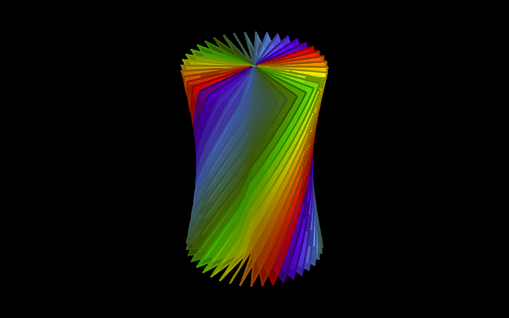 3D design Day 21 of TED: Rainbow Pillar thingy - Tinkercad
