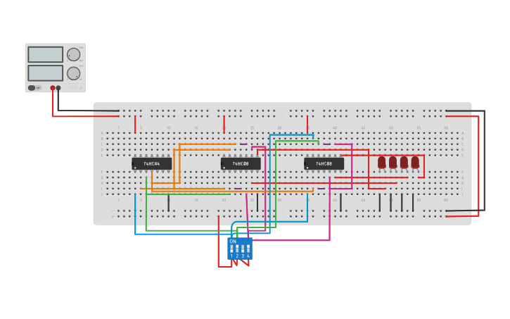 Circuit design 2 to 4 Decoder (SHAMIM HOSSAIN) - Tinkercad