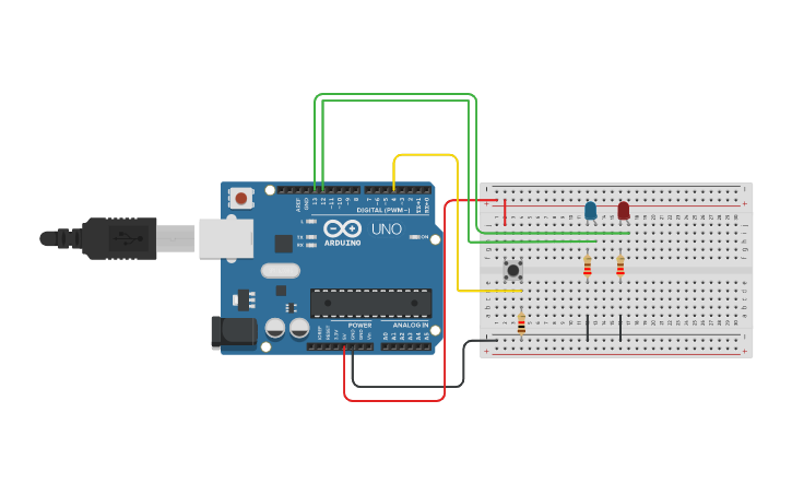 Circuit design If - If else - Tinkercad
