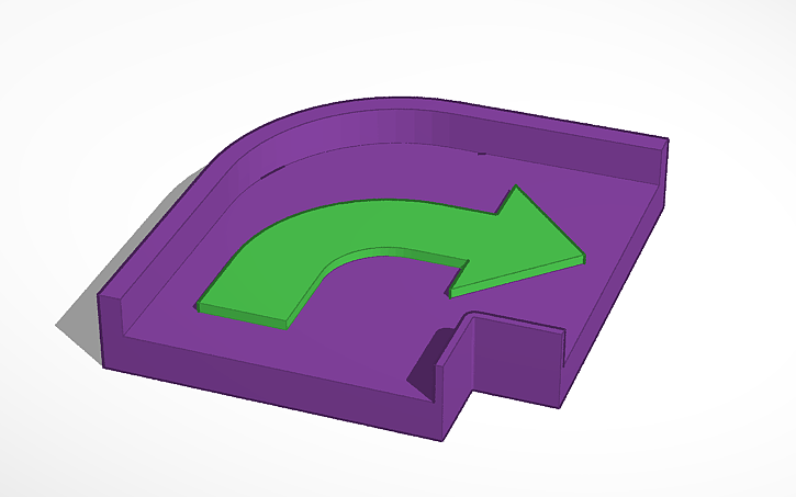 3D design curved hotwheels track - Tinkercad