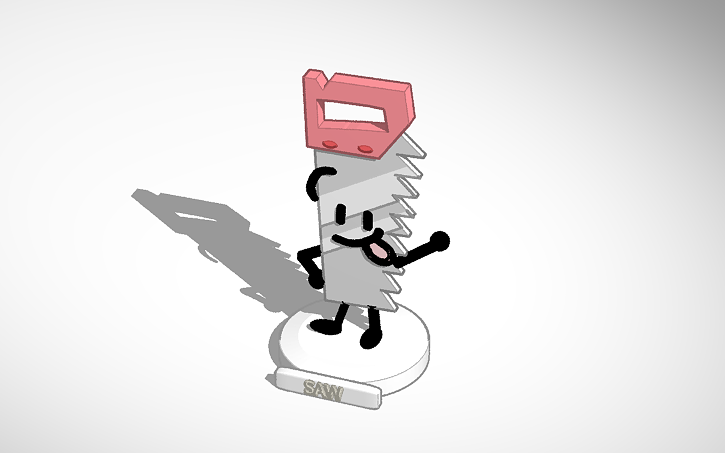 3D design Saw (BFDI/BFB/TPOT) 2020 - Tinkercad