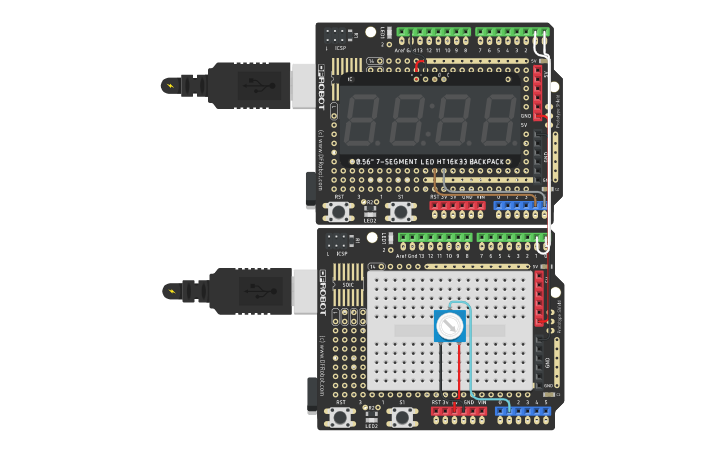 Circuit Design Serial Communication Tinkercad