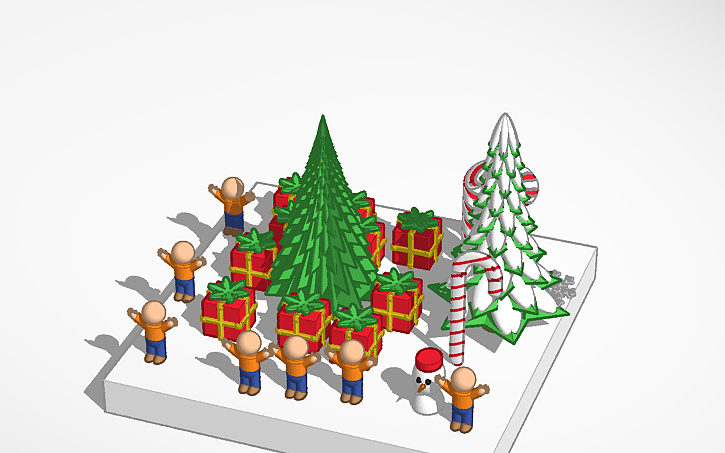 3D design Chrismas Tree - Tinkercad
