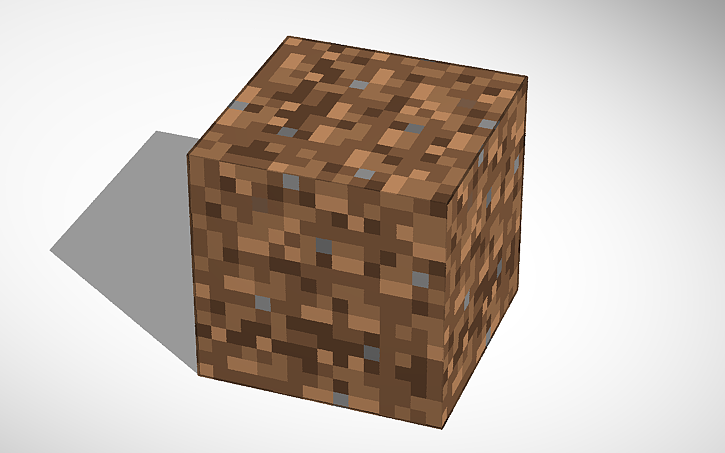 3D design Dirt Block - Tinkercad