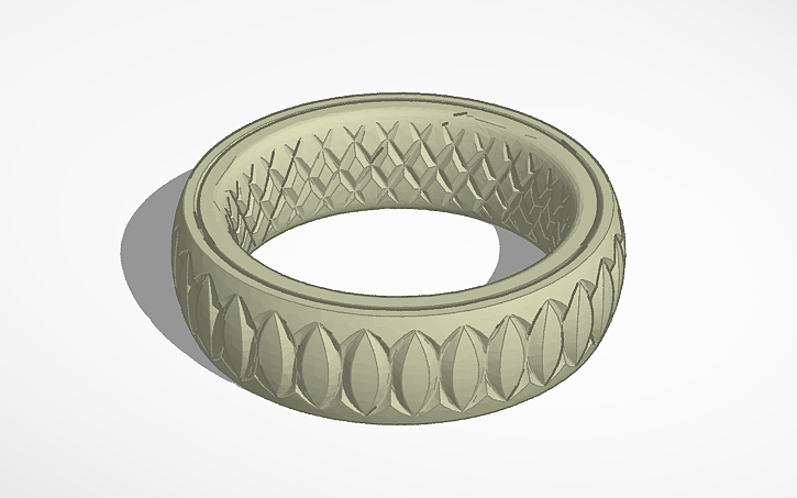 3D design 3D Printable Fidget Ring - Tinkercad