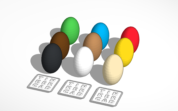 3D design Easter eggs - Tinkercad